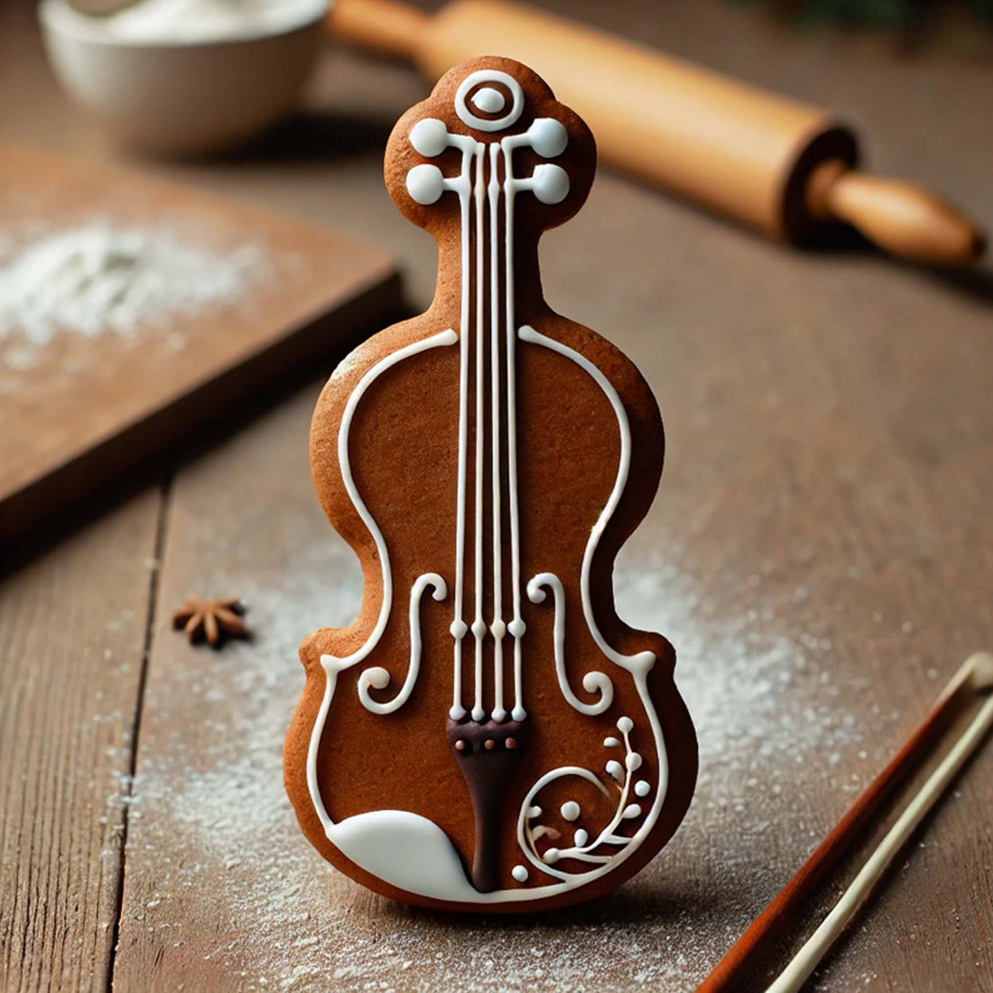 Violin Shaped Cookie Cutter