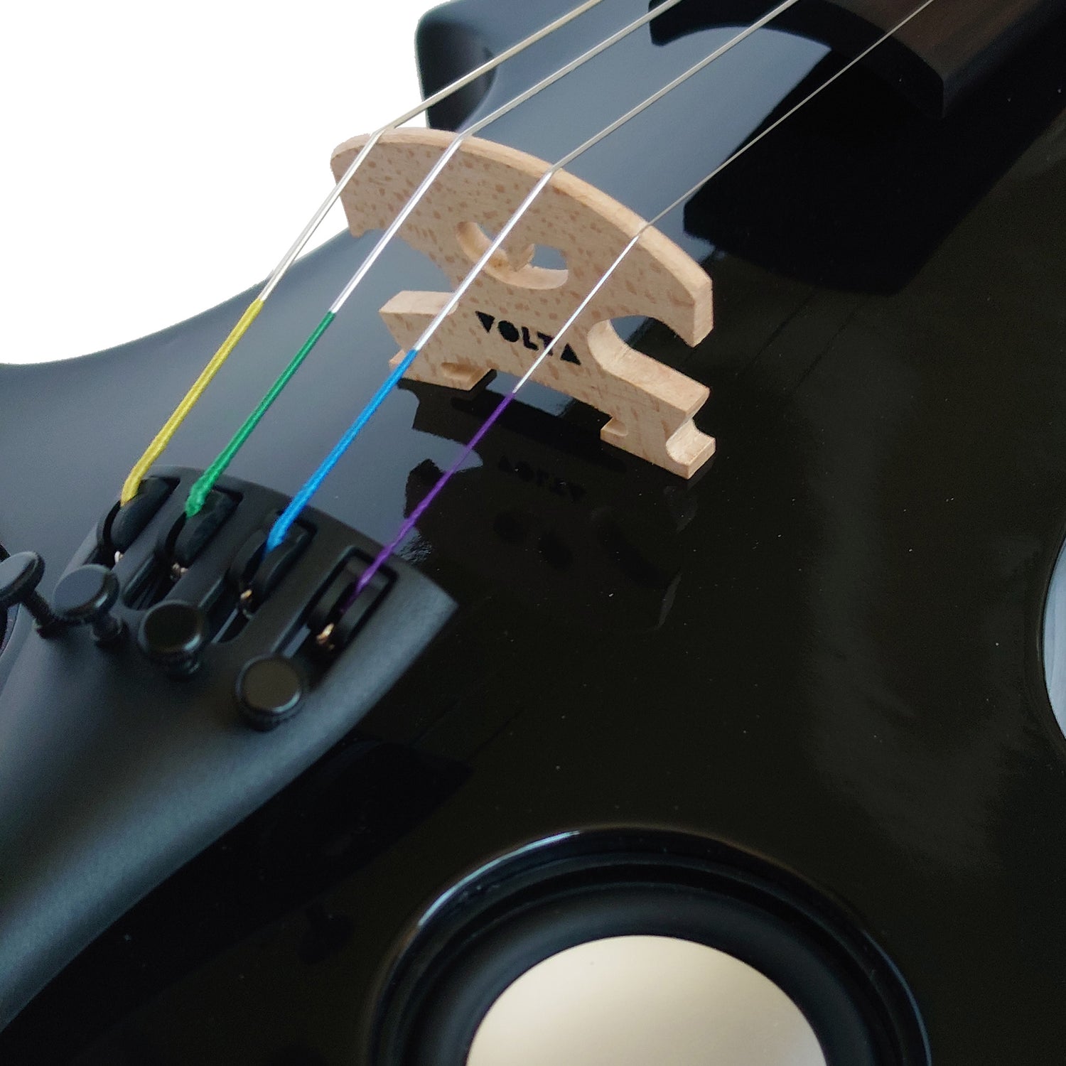 Volta Violinatron V4 Hybrid 4-string Electric Violin with Speakers, Re
