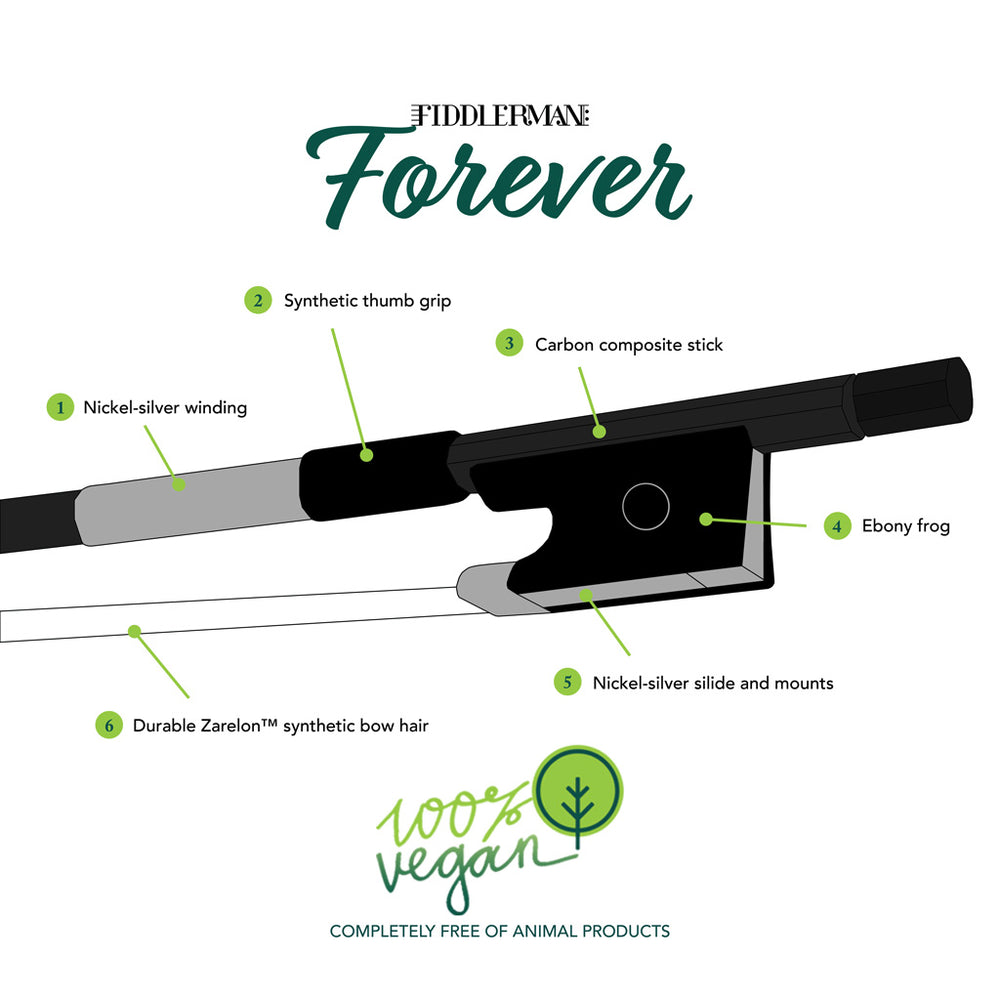 Fiddlerman Forever Vegan Violin Bow
